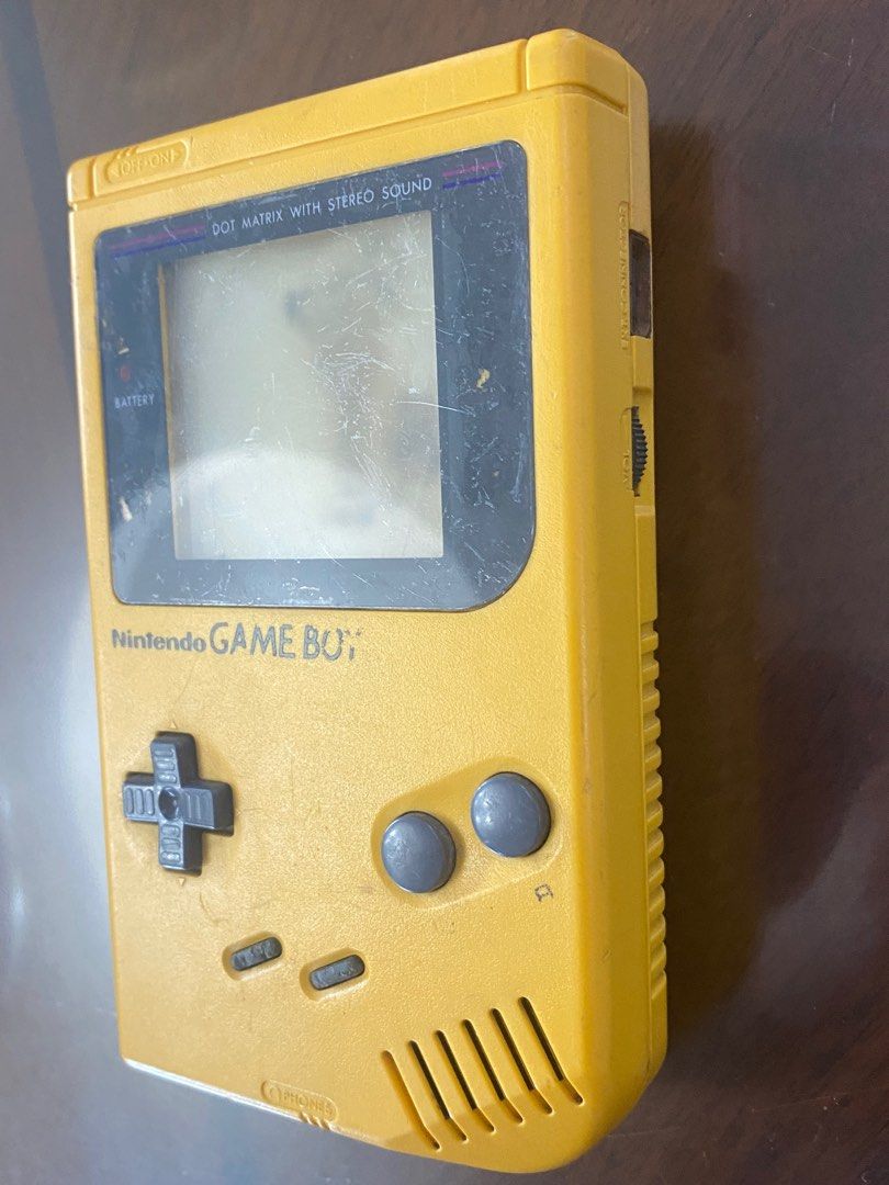 Vintage Nintendo Game Boy YELLOW VERSION - Handheld Game Console Yellow ...