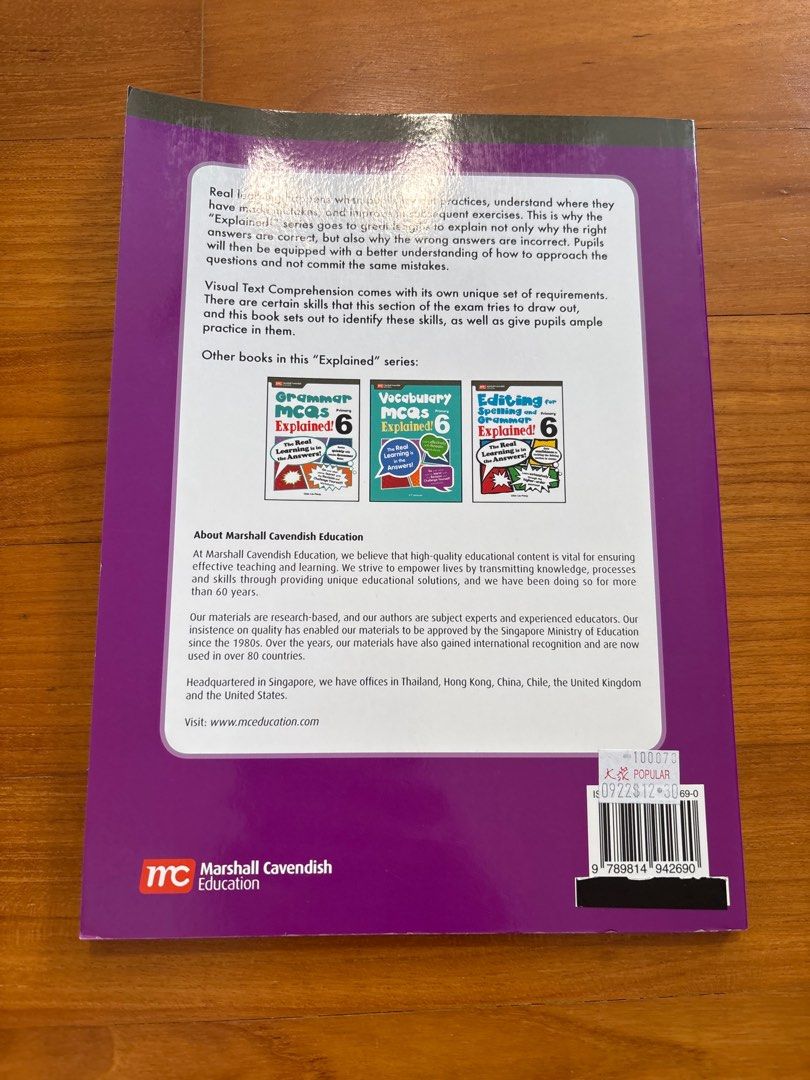 Visual Text Comprehension Explained! Primary 6, Hobbies & Toys, Books ...