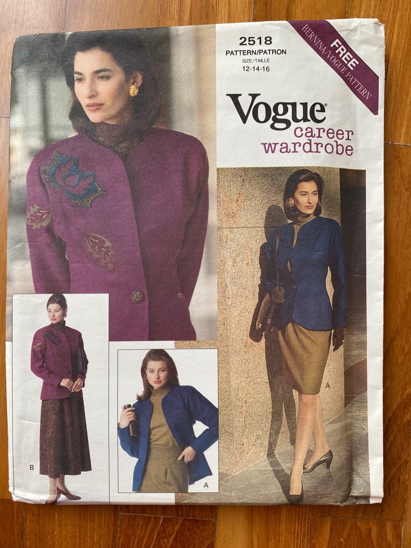 Vogue Career Wardrobe Sewing Pattern - Workwear separates, Hobbies ...