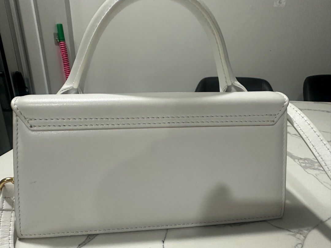 White JACQUEMUS Les Classiques 'The long Chiquito' Handbag, Luxury ...