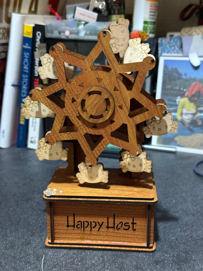 Wooden Ferris Wheel Music Box, Hobbies & Toys, Toys & Games on Carousell