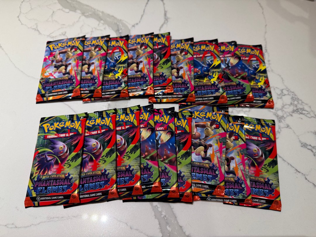 (16 left) Unfiltered Phantasmal Flames loose packs, Hobbies & Toys ...