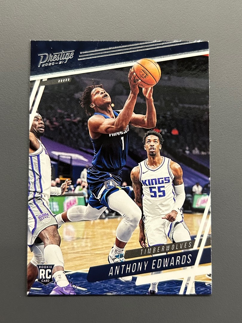 2020-2021 Panini Chronicles Prestige Anthony Edwards Rookie Card ...