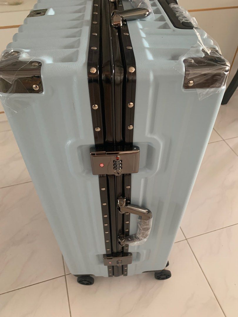 28 inch beautiful Light Blue Suitcase with Combination Lock, Hobbies ...