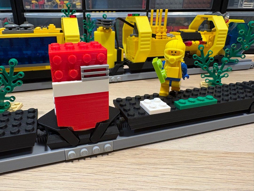3D printed dummy Lego monorail train with tracks, Hobbies & Toys, Toys ...
