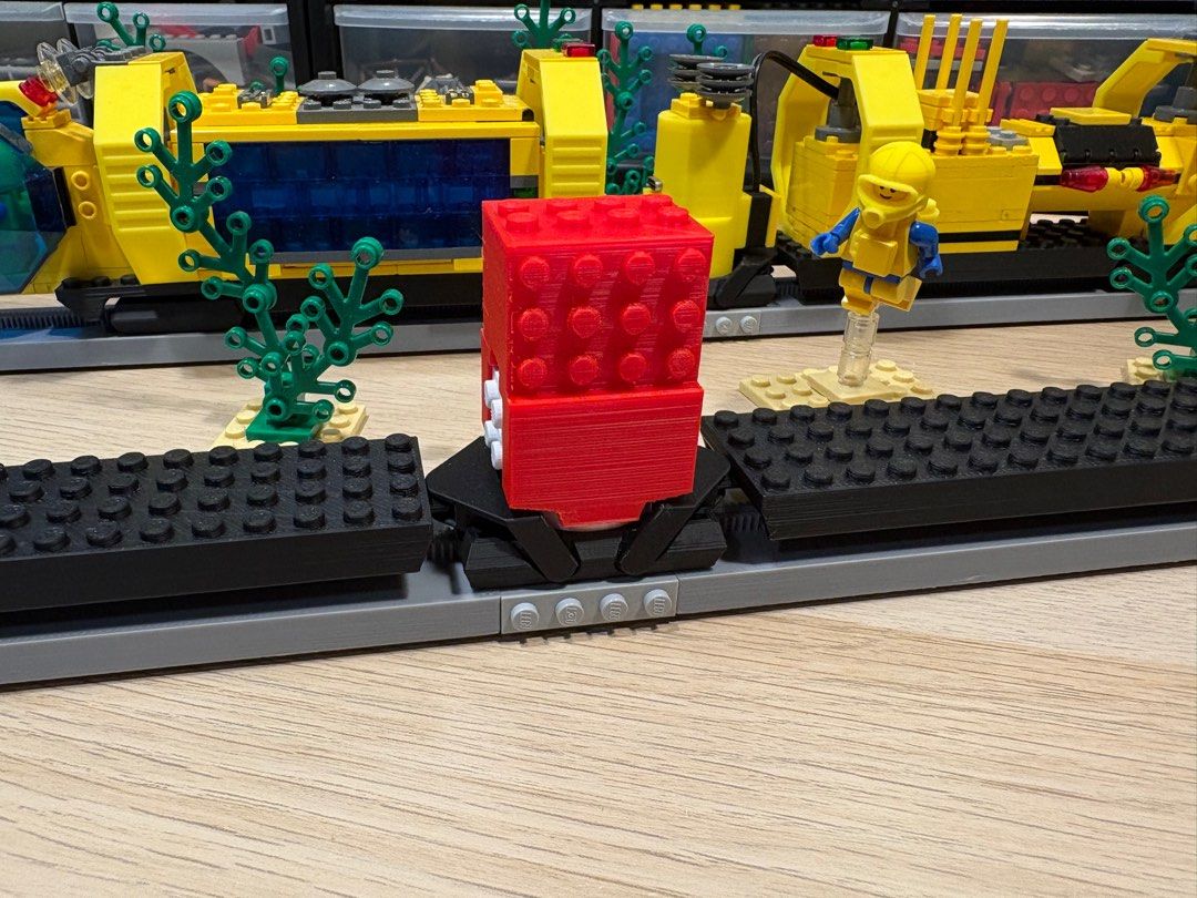 3D printed dummy Lego monorail train with tracks, Hobbies & Toys, Toys ...