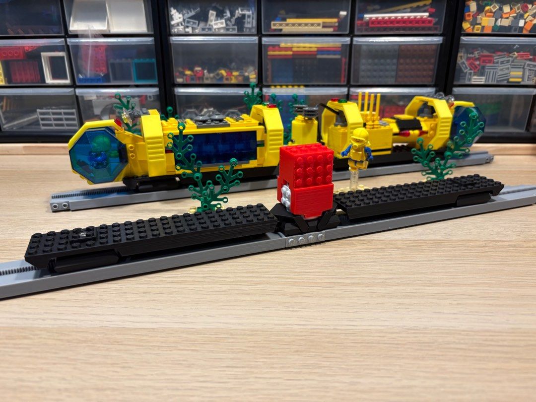 3D printed dummy Lego monorail train with tracks, Hobbies & Toys, Toys ...