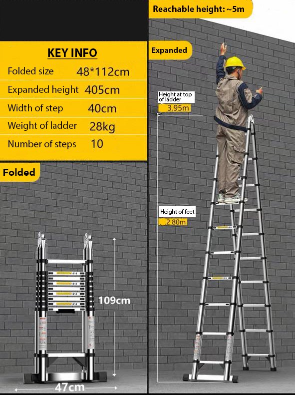 4m tall ladder for rent, Furniture & Home Living, Home Improvement ...