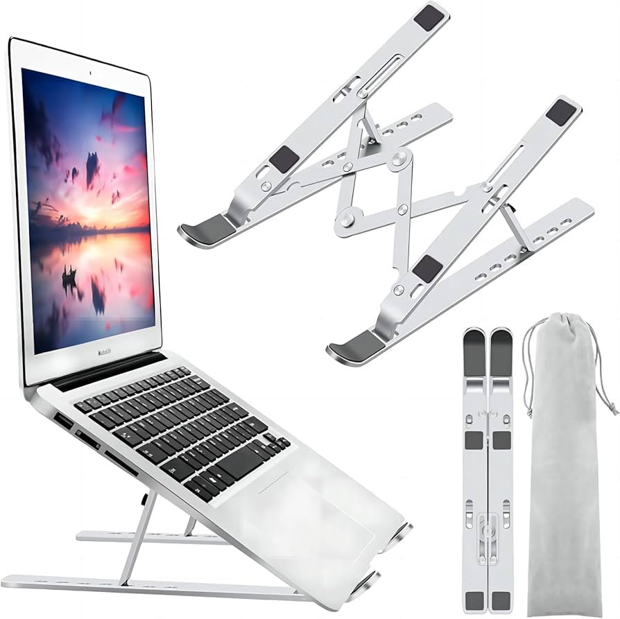 Adjustable Aluminum Laptop Stand, Computers & Tech, Parts & Accessories ...