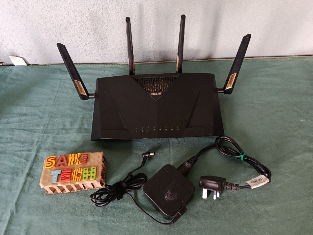 Asus Wireless AX6000 Dual Band Gigabit Router (RT-AX88U), Computers & Tech, Parts & Accessories ...