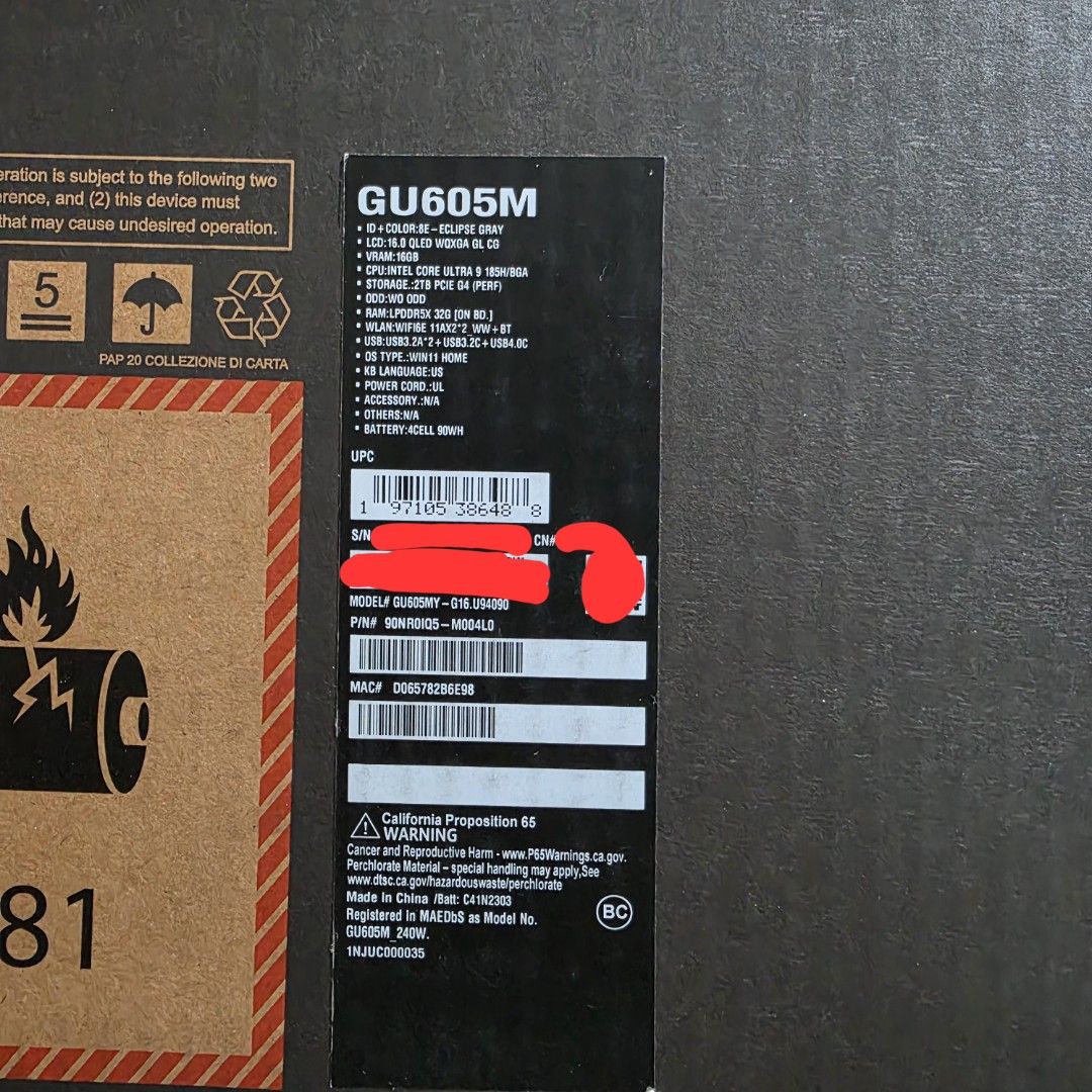 Asus Zephyrus G16 2024 | RTX 4090 | Intel Ultra 9 185H | 32GB RAM | 2TB ...