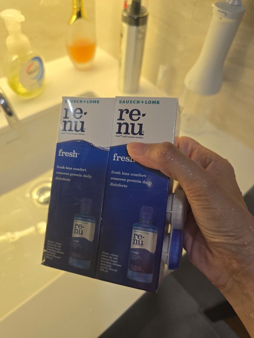 Bausch + Lomb renu fresh Contact Lens Solution, Beauty & Personal Care ...