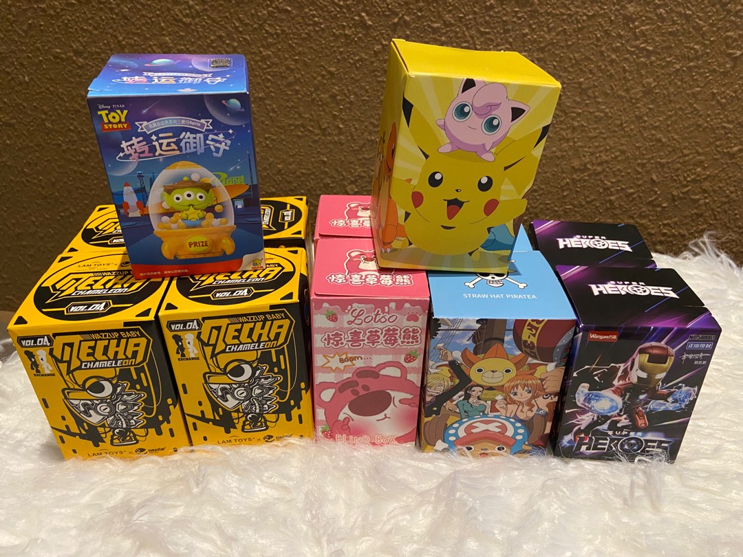 Blind Box Figures - Toy Story, Pokemon, One Piece, Super Heroes ...