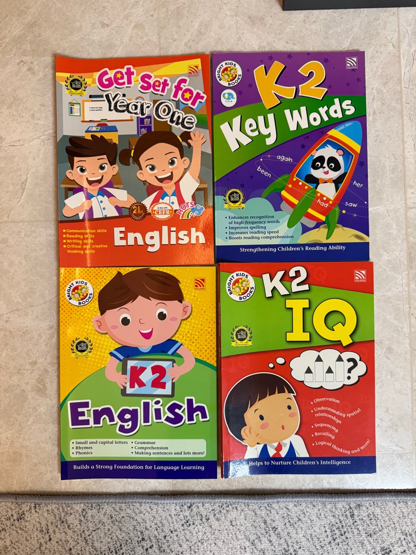 Bright Kids Books - K2 English & IQ, Get Set for Year One, Hobbies ...