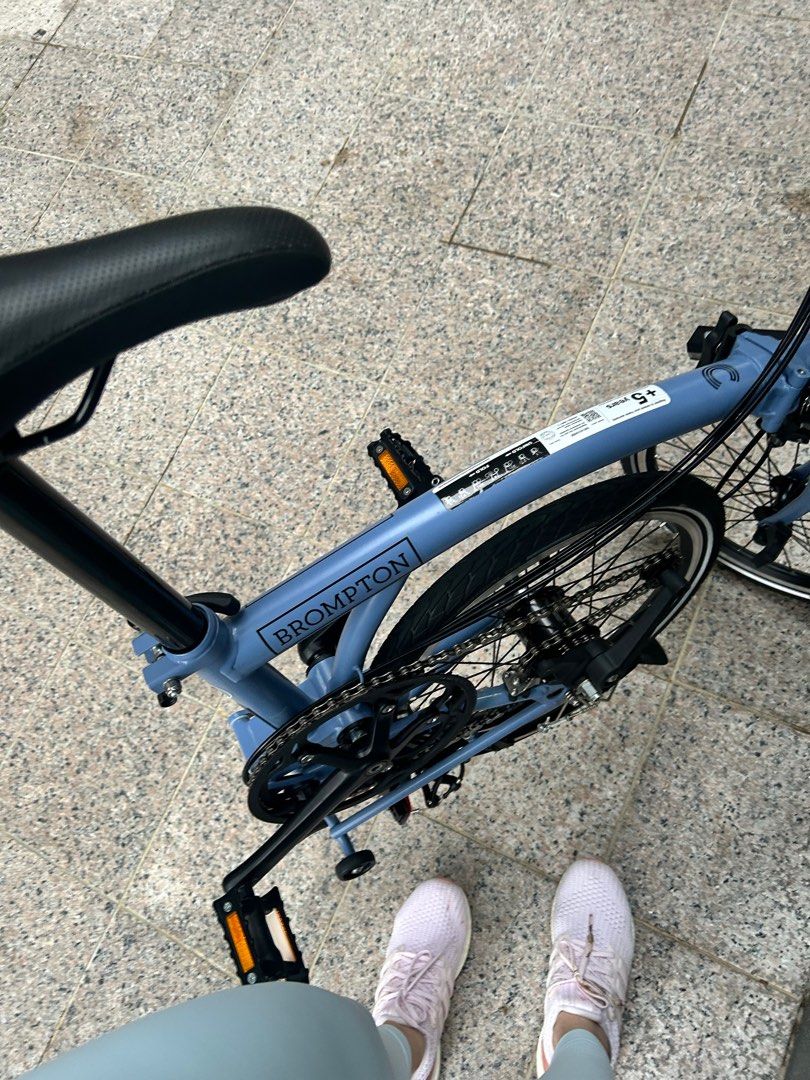 2023 Brompton C Line M6L Folding Bike - Cloud Blue, Sports Equipment, Bicycles & Parts, Bicycles ...