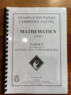Cambridge a level mathematics past year paper, Hobbies & Toys, Books ...