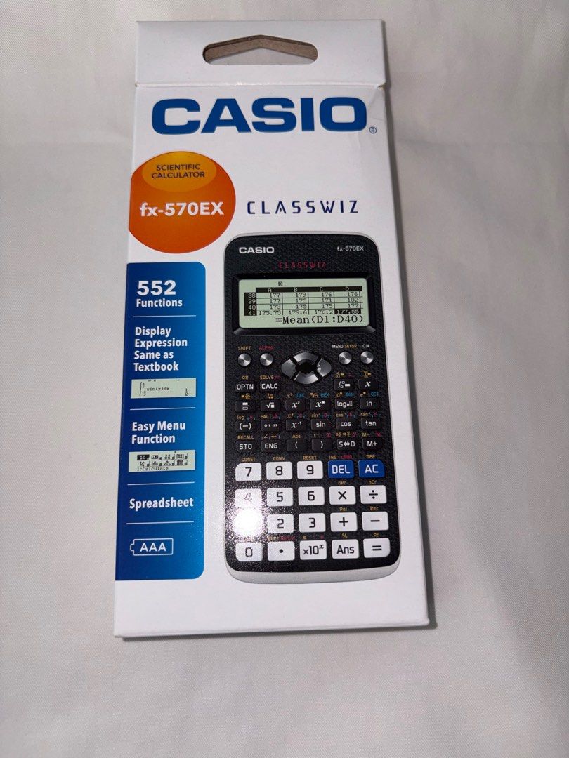 Casio fx-570EX ClassWiz Scientific Calculator, Hobbies & Toys ...