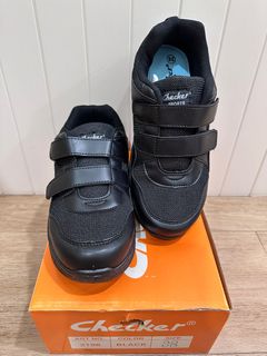 BNIB Checker Black School Shoes Size 36, Babies & Kids, Babies & Kids ...