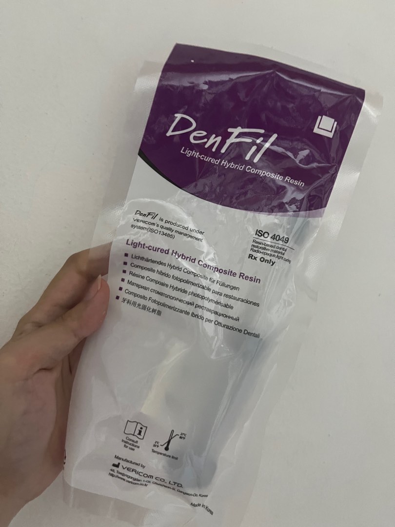DenFil Light-cured Hybrid Composite Resin, Health & Nutrition, Medical ...