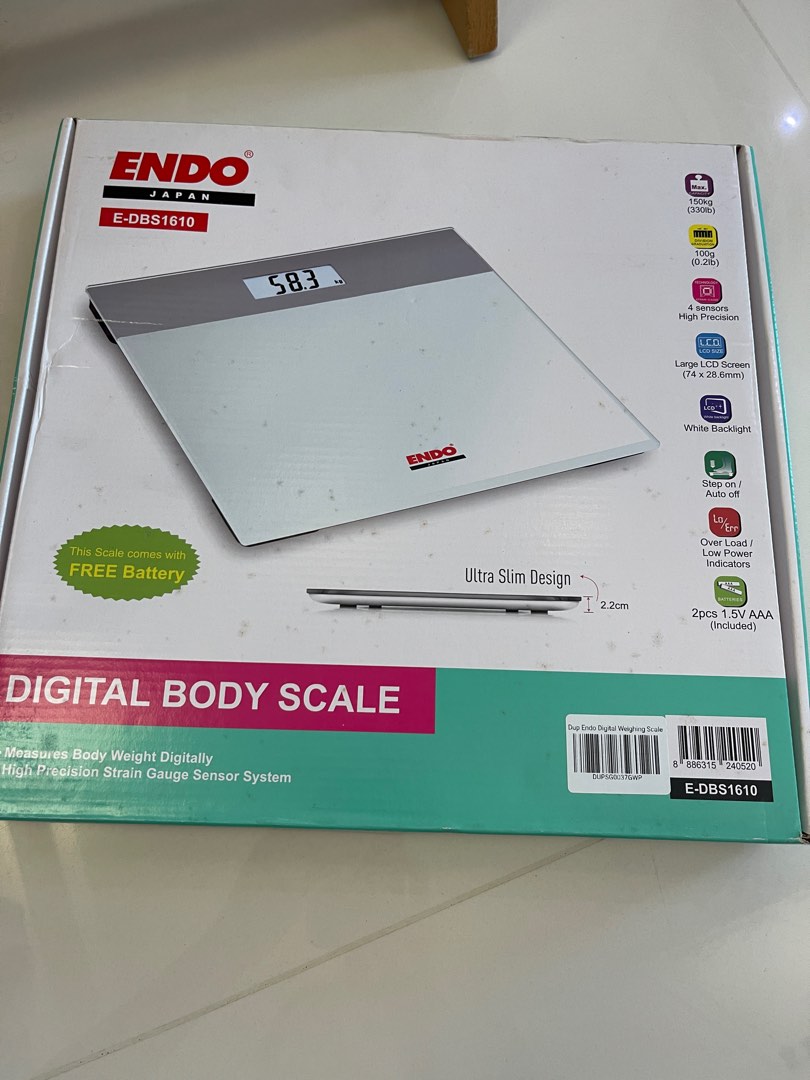 Endo Japan Digital Body Scale E-DBS1610, Health & Nutrition, Health ...