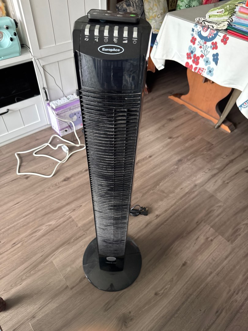 EuropAce Tower Fan with Remote Control, Furniture & Home Living ...