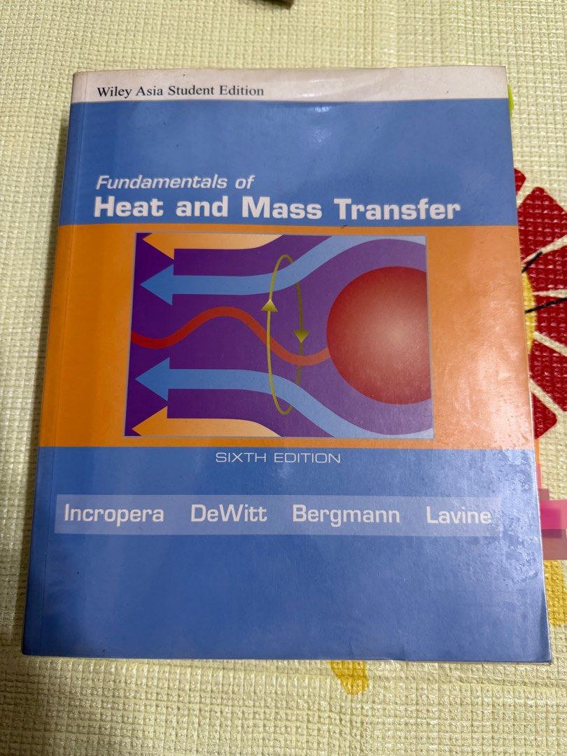 Fundamentals of Heat and Mass Transfer - Sixth Edition, Hobbies & Toys ...