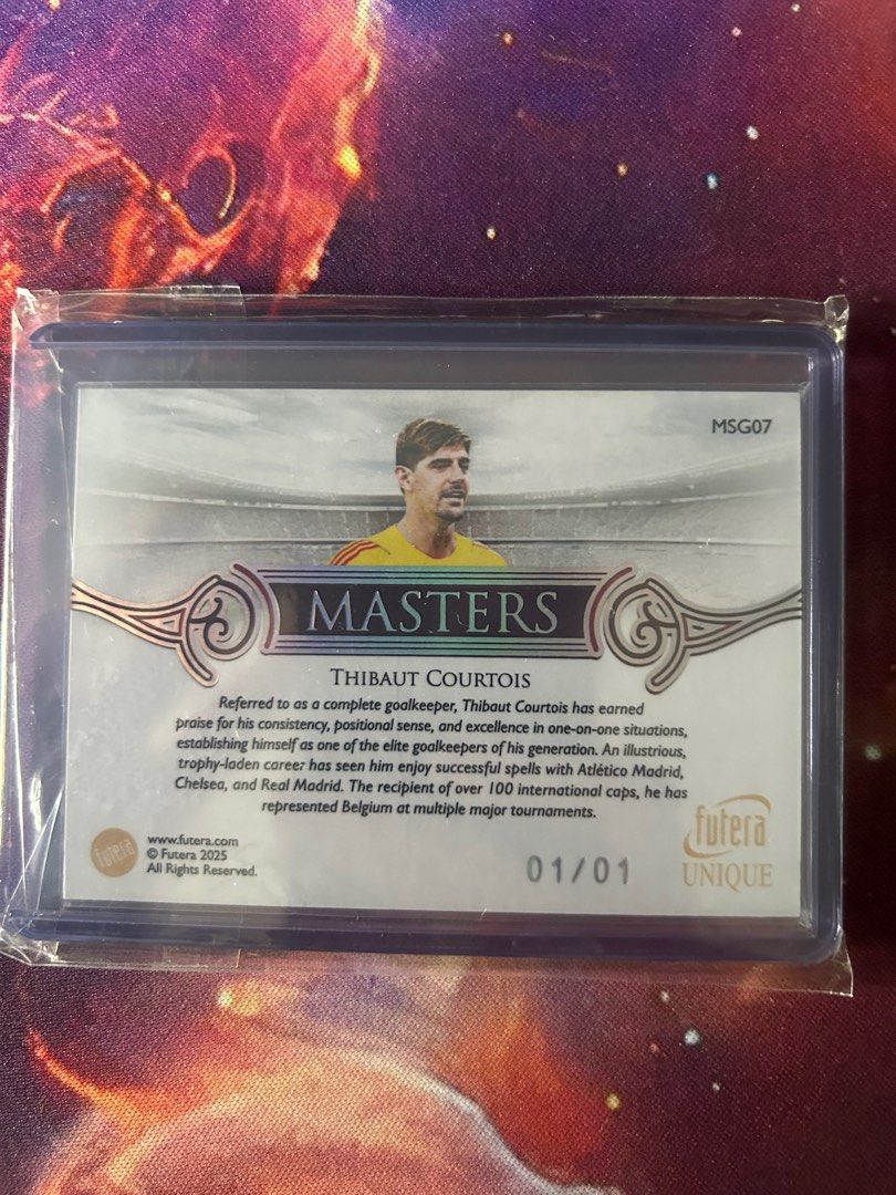 1/1 Futera Unique Masters Thibaut Courtois [Rare], Hobbies & Toys, Toys ...