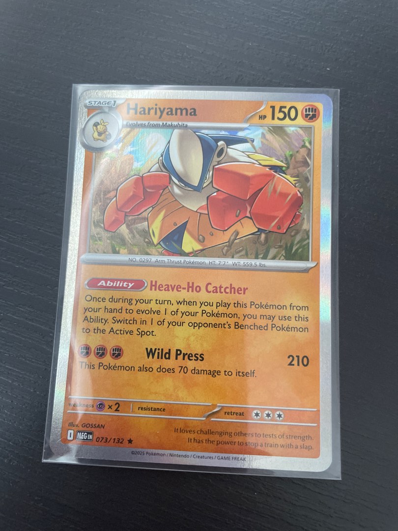 Hariyama Pokemon Card - 073/132 mega evolution playable card, Hobbies ...