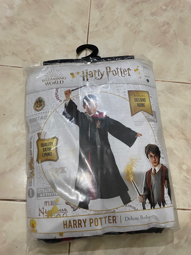 Harry Potter Deluxe Robe Size 9+ costume wizarding world satin lining ...