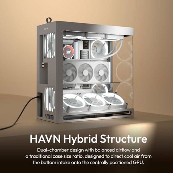HAVN HS 420 VGPU MID TOWER CASE WHITE, Computers & Tech, Parts ...