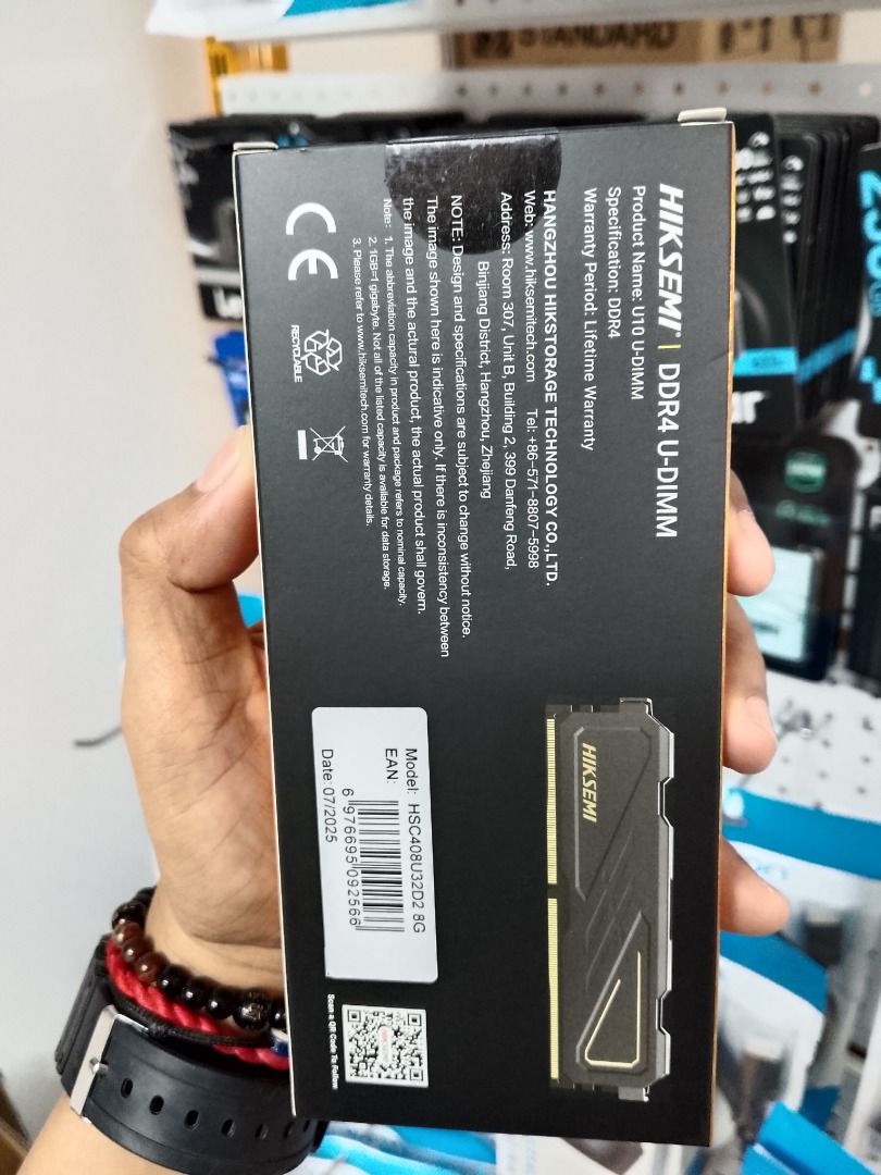 Hiksemi Armor 8GB DDR4 RAM 3200mhz UDIMM Desktop Memory with Heatsink Black, Computers & Tech ...