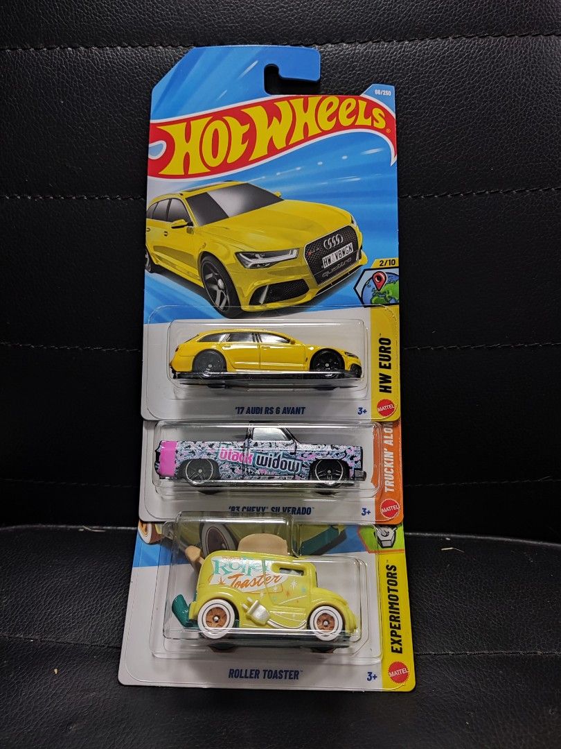 Hot Wheels 17' Audi RS 6 Avant, '83 Chevy Silverado, Roller Toaster ...