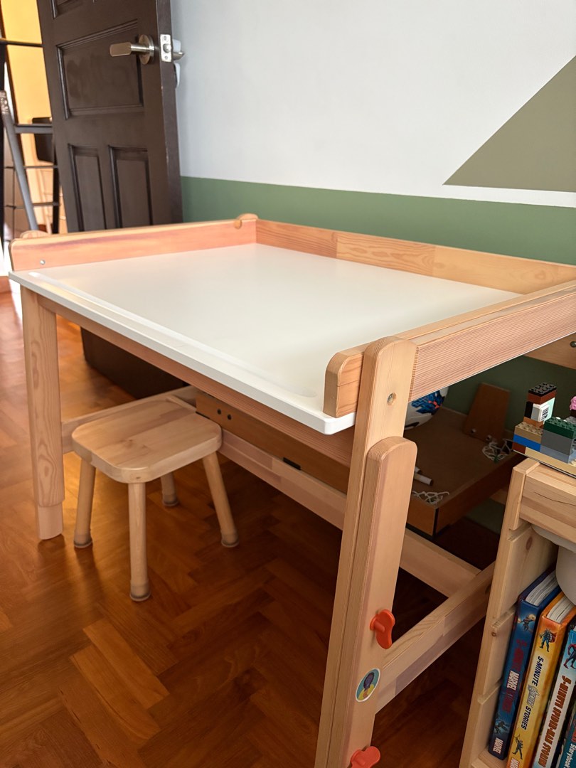 IKEA FLISAT Children's Adjustable Desk, Babies & Kids, Baby Nursery ...