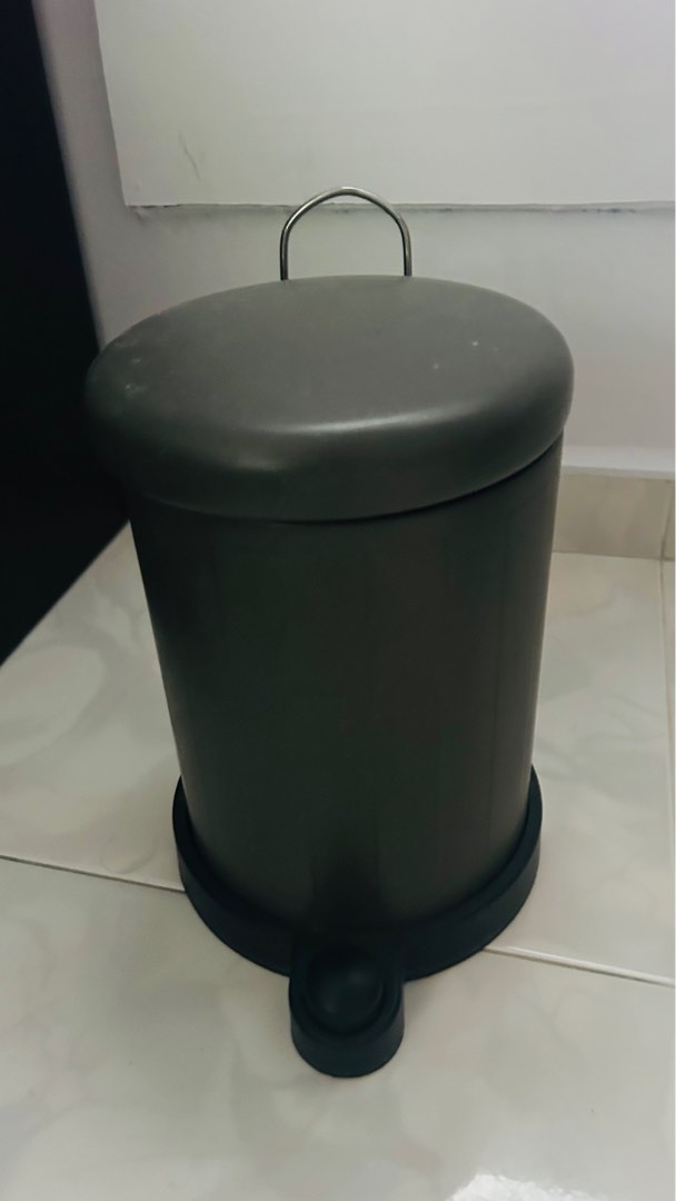 IKEA TOFTAN Waste Bin - Dark Grey, Furniture & Home Living, Cleaning & Homecare Supplies, Waste ...