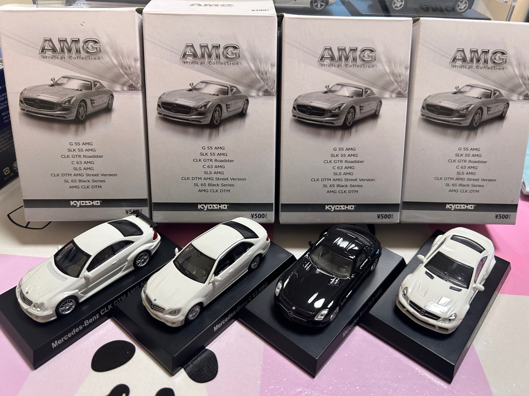 Kyosho AMG Mini Car Collection 模型車, 興趣及遊戲, 玩具 & 遊戲類 - Carousell