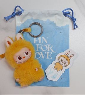 Labubu Pin for Love keychain letter K - in sealed box , Hobbies & Toys ...
