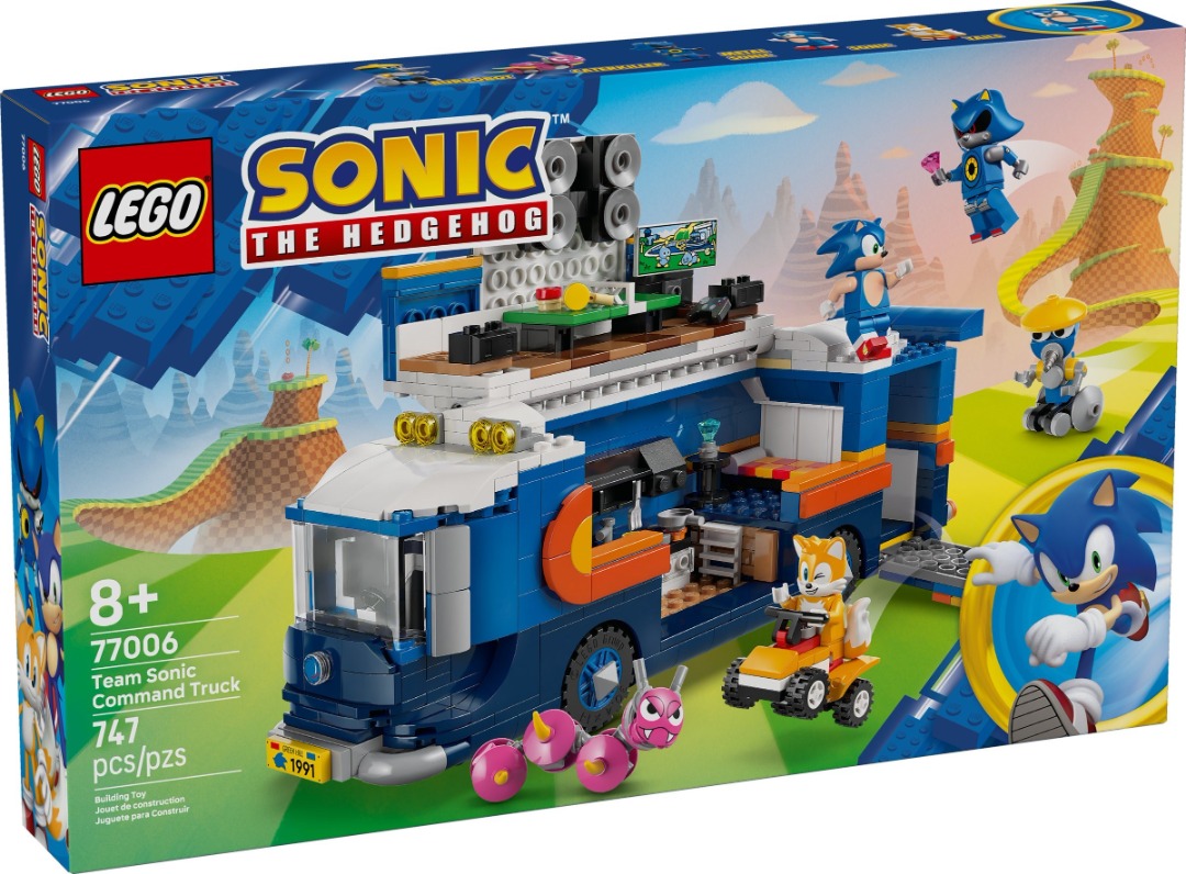 LEGO Sonic the Hedgehog Team Sonic Command Truck 77006, Hobbies & Toys ...