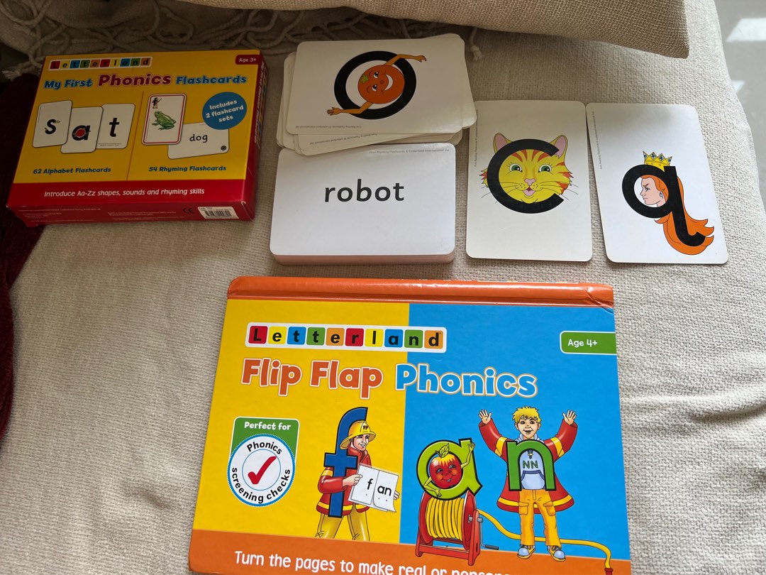 Letterland & My First Phonics Flashcards Set, Hobbies & Toys, Books ...