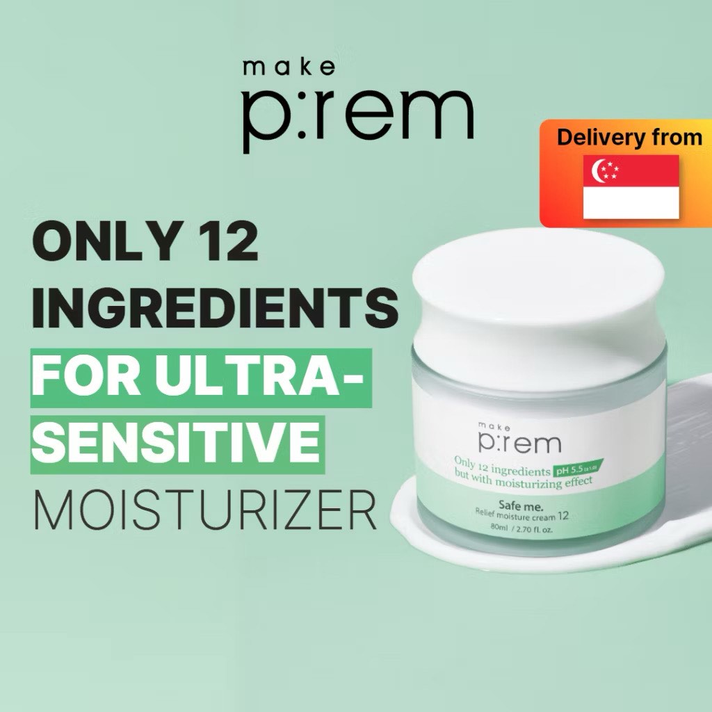 MAKE PREM Safe me Relief Moisture Cream 12 (80ml), Beauty & Personal ...