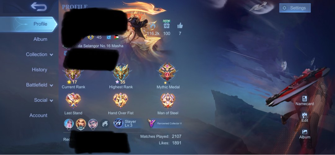 Mobile Legends Account - Mythic Medal, Collector Skins, Video Gaming ...