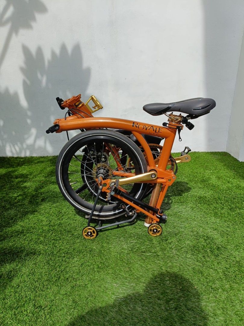 Mobot Royale Tri-fold 10-speed bicycle like Brompton. FREE used training bike for the young ...