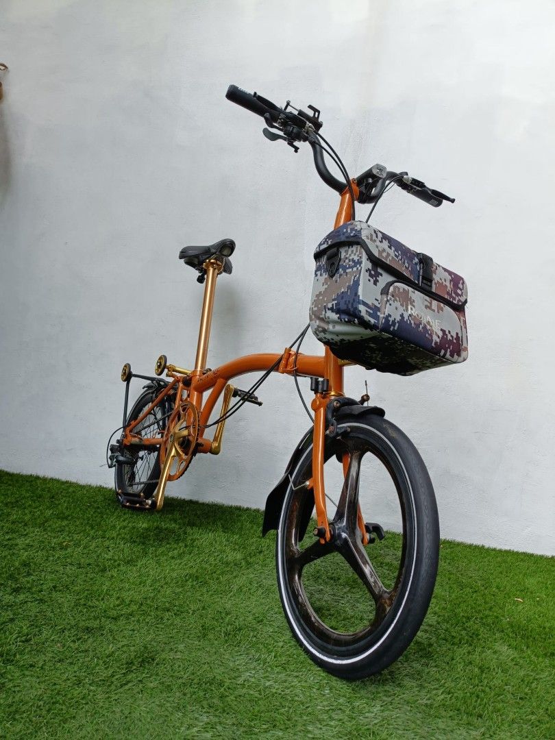 Mobot Royale Tri-fold 10-speed bicycle like Brompton. FREE used training bike for the young ...