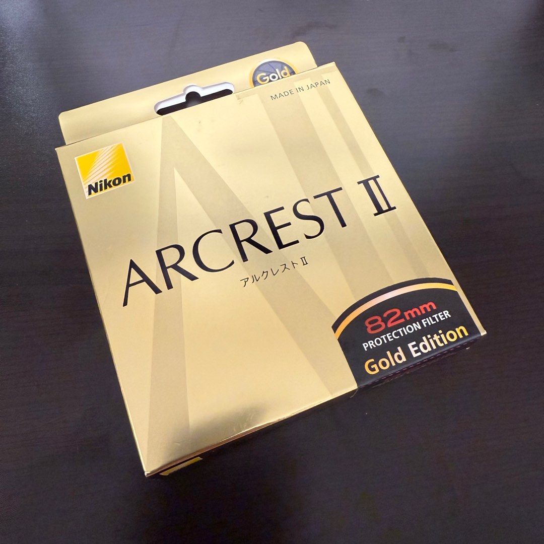 Nikon ARCREST II 82mm Gold Edition Protection Filter, Photography ...