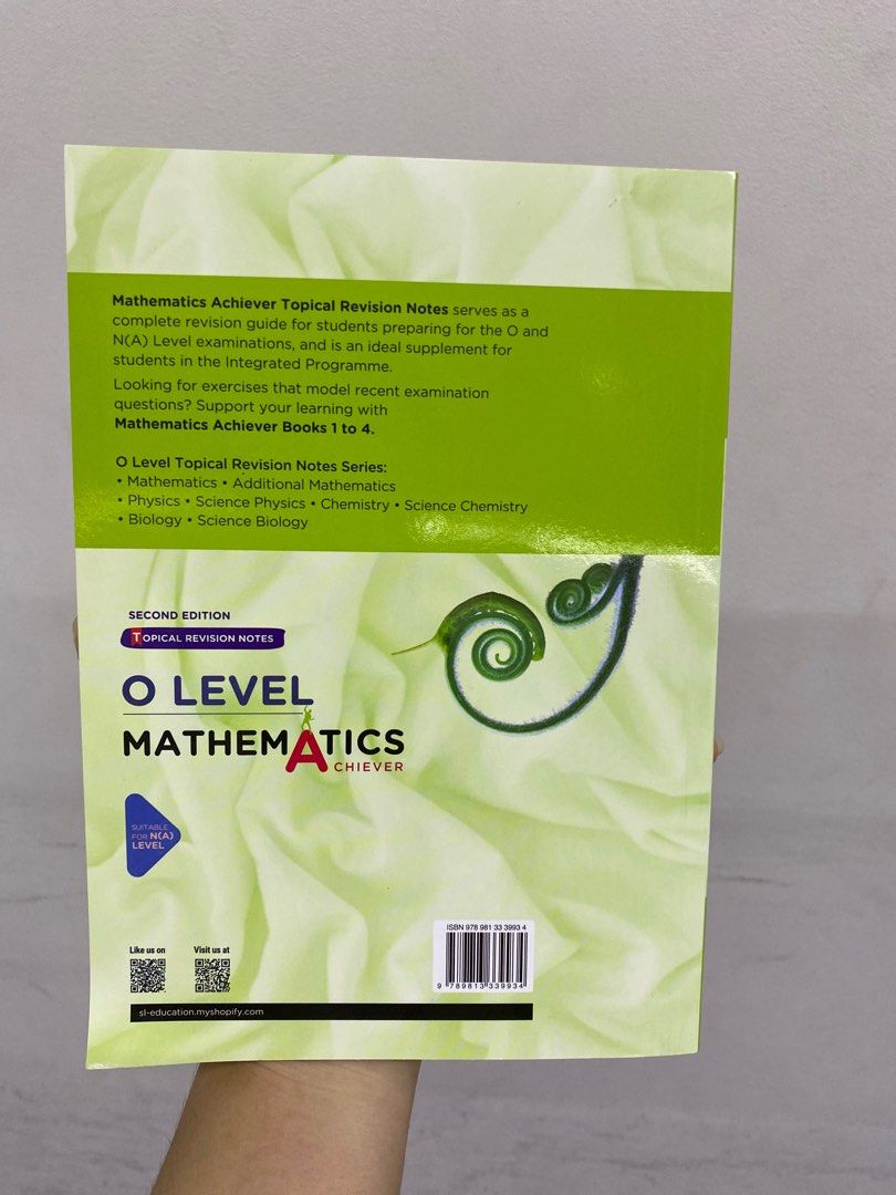 O Level Mathematics Achiever Topical Revision Notes, Hobbies & Toys ...