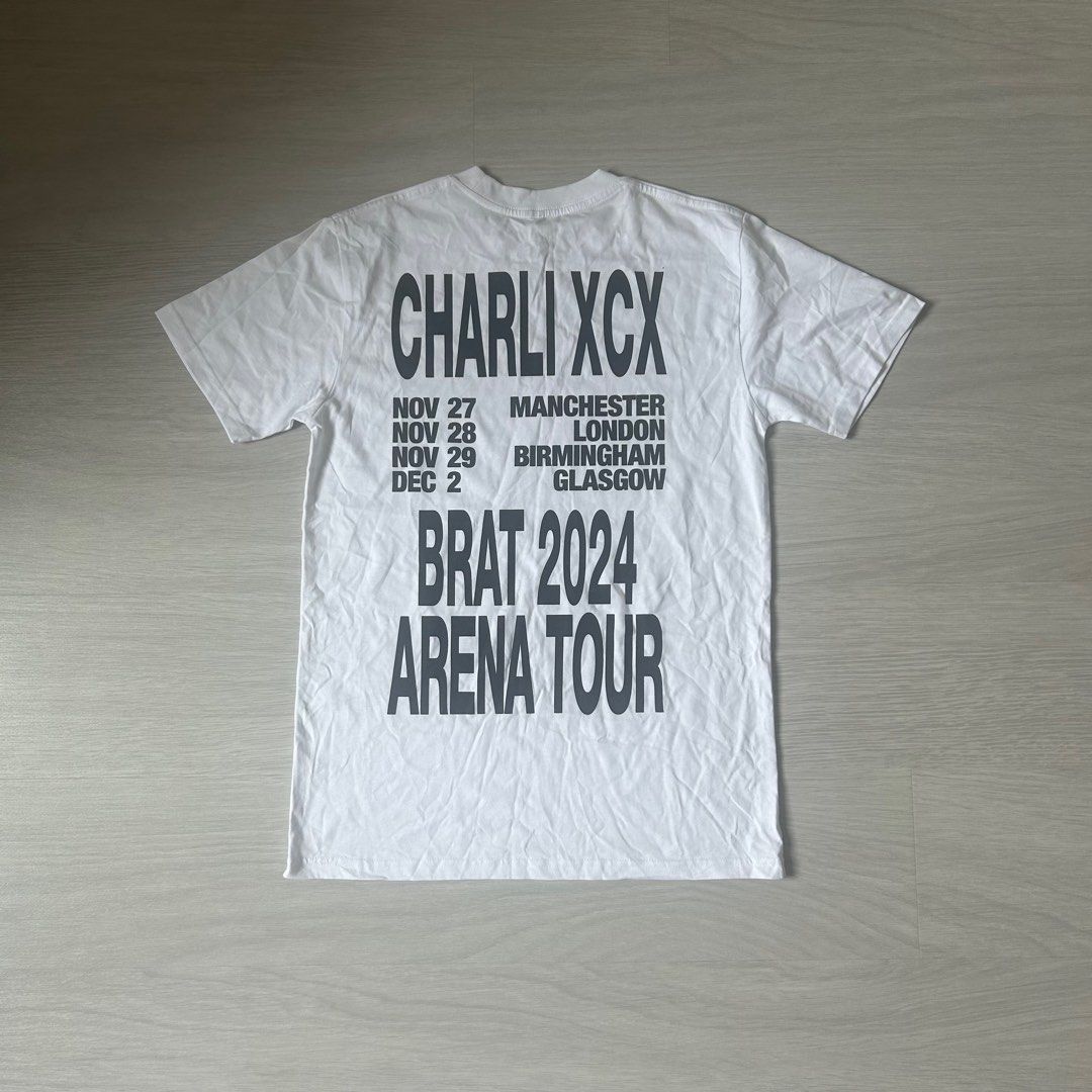 Official Charli XCX Brat UK Arena Tour Shirt, Women's Fashion, Tops ...