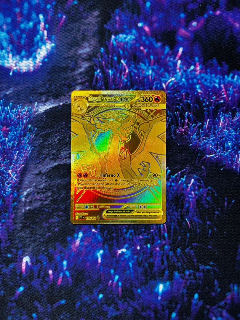 Pokemon Mega Charizard X EX MUR Gold Card, Hobbies & Toys, Toys & Games ...
