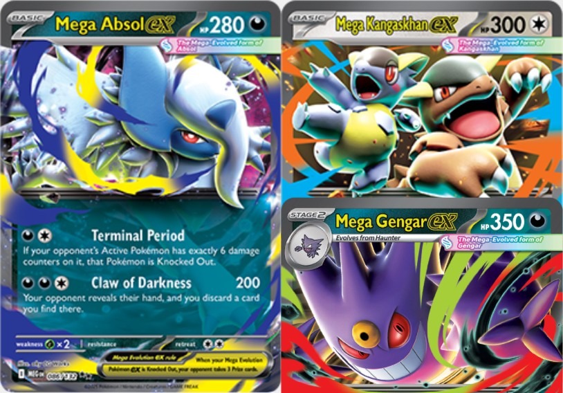 Pokemon TCG Mega Absol ex Box Deck with Mega Kangaskhan ex and Mega ...