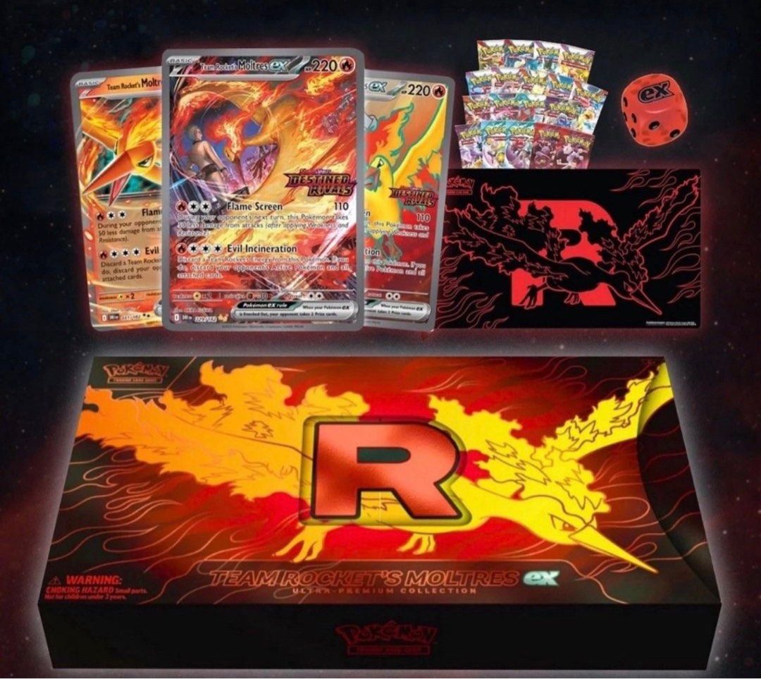 Pokemon Team Rocket's Moltres EX Ultra-Premium Collection (unshrinked ...