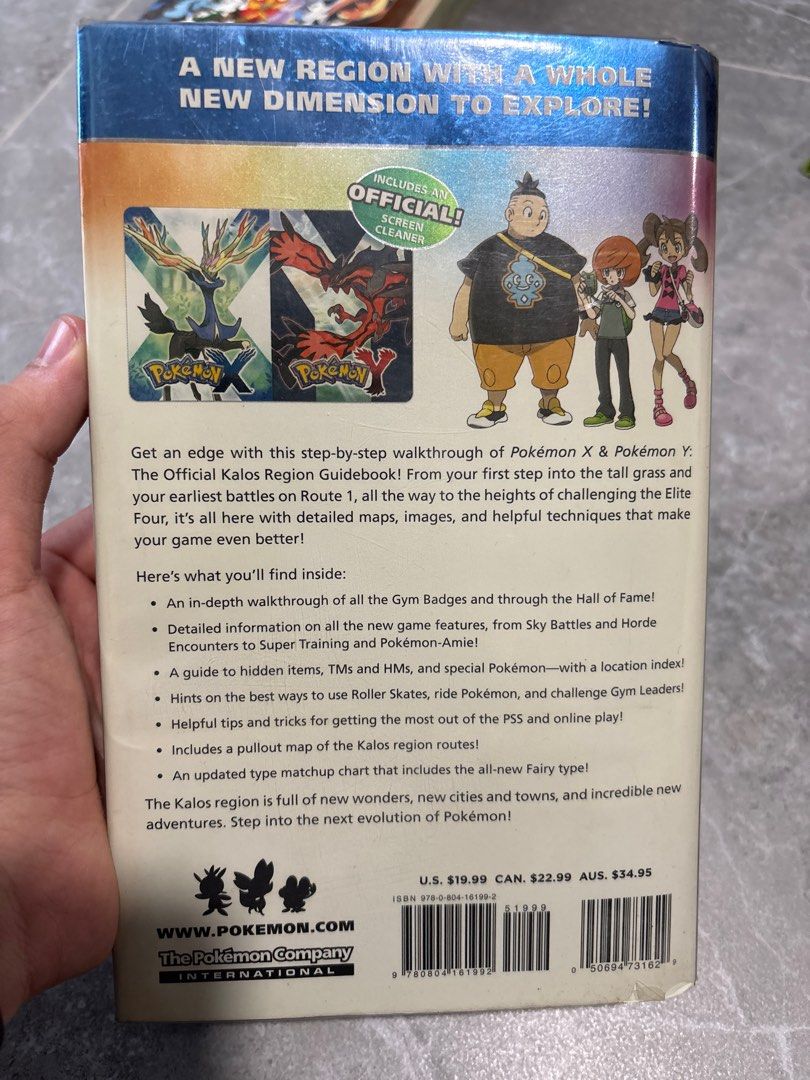 Pokemon X & Y: The Official Kalos Region Guidebook, Hobbies & Toys ...