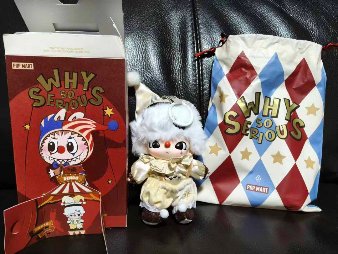 POP MART Why So Serious Plush Toy, Hobbies & Toys, Toys & Games on ...